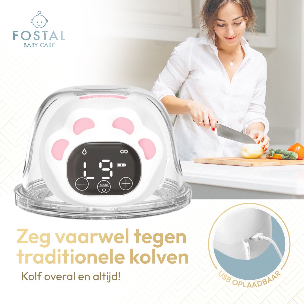 Fostal Draadloze kolf apparaat 2 Stuks - Borstkolf - Borstkolf ...