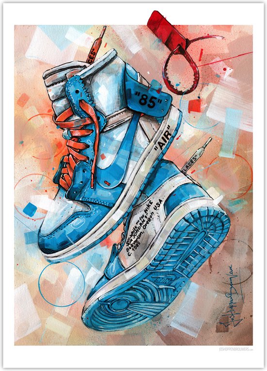 Nike - Air Jordan OffWhite Poster - 30 x 40 cm | bol.com
