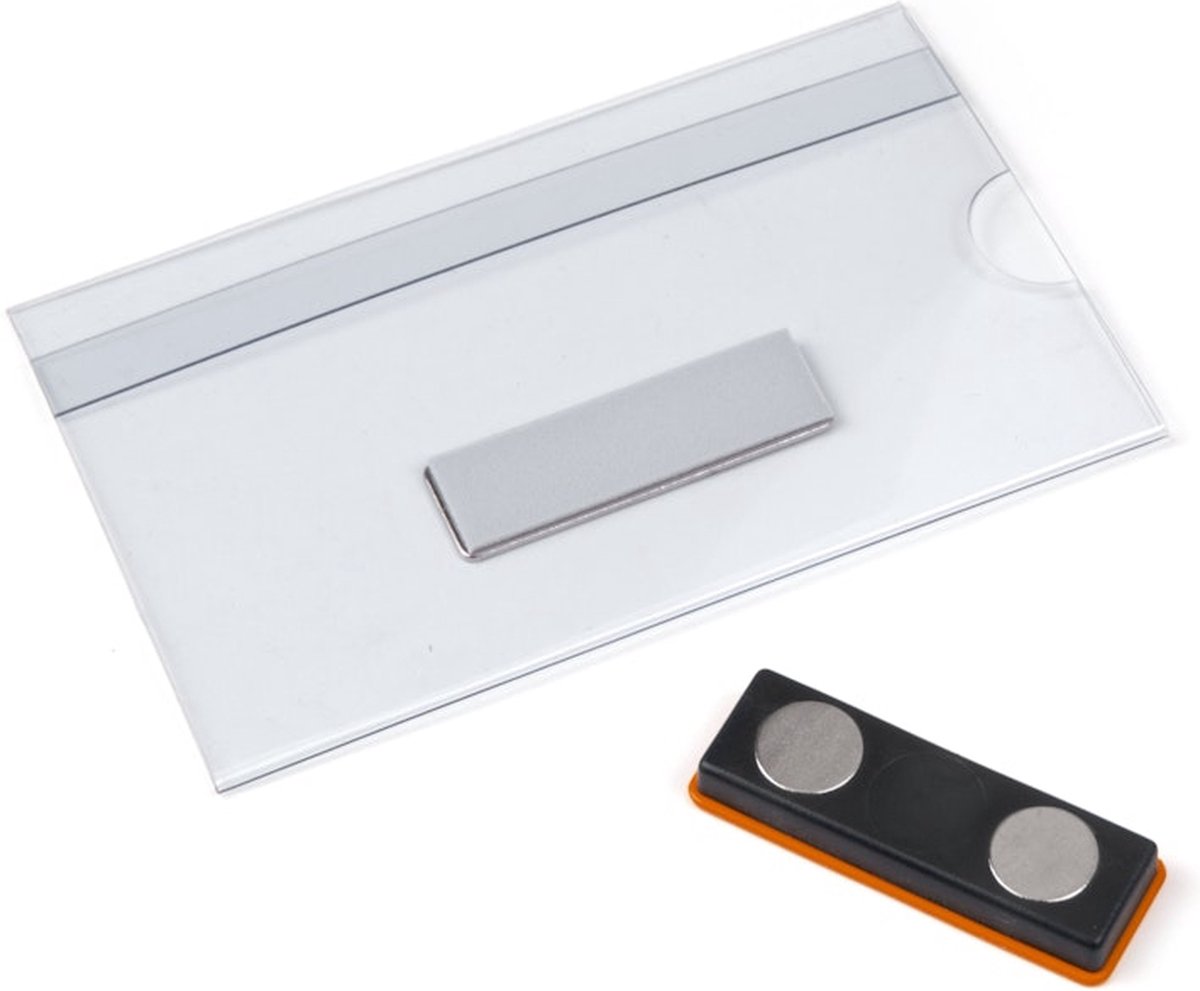Badge van kunststof met magneet 10 stuks - naambadge - presentatie ...