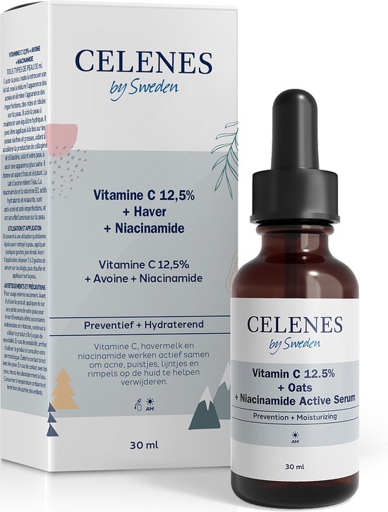Celenes by Sweden 12,5% Vitamine C Serum - Verhelderende Serums - Met Niacinamide +... | bol