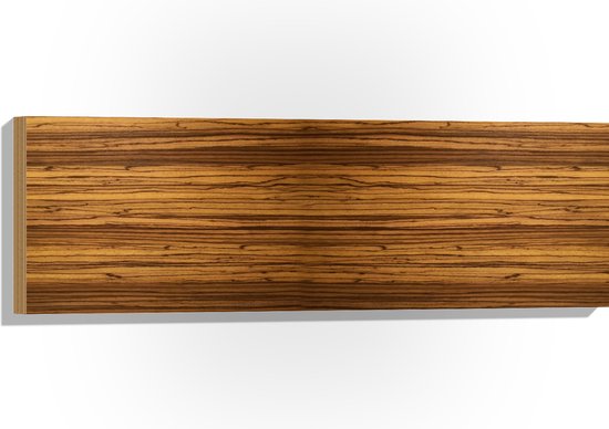 Hout - Print van Houten Wand met Textuur - 90x30 cm - 9 mm dik - Foto ...