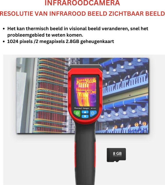 Noyafa Warmtebeeldcamera - Warmtecamera - Infraroodcamera - Geïntegreerde digitale... | bol.com