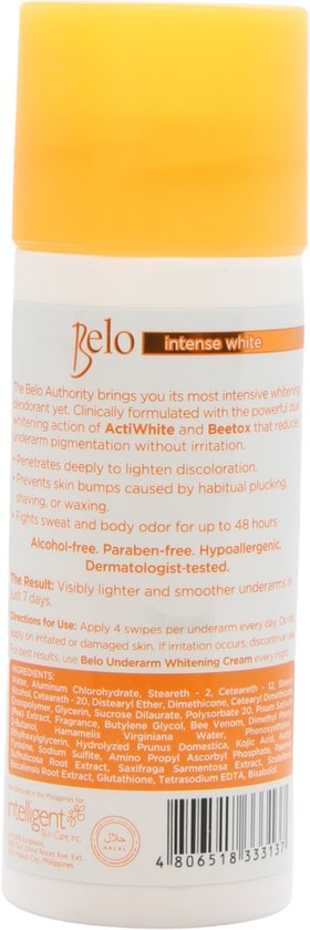 Belo Intense White Anti-Perspirant Deodorant Roll on 40 ML | bol