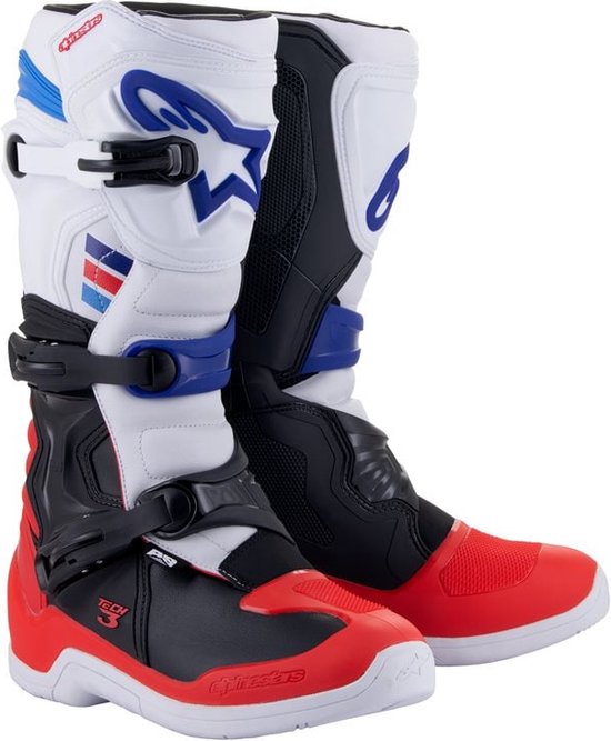Alpinestars Tech 3 White Bright Red Dark Blue 9 | bol.com