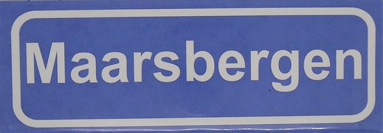 Koelkast magneet plaatsnaambord Maarsbergen. | bol