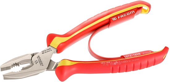 Facom Combinatie Tang VDE 180mm - 187A.18VE | bol