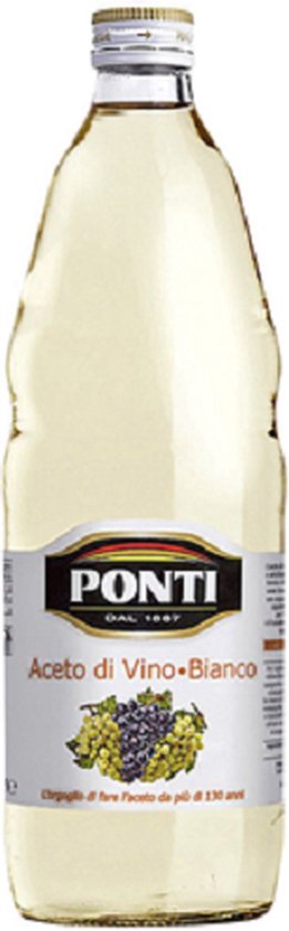 Genuport Trade witte wijnazijn Ponti Aceto di Vino Bianco Italy - 12 x ...
