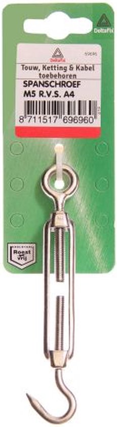 Spanschroef met haak en oog RVS A4 | bol