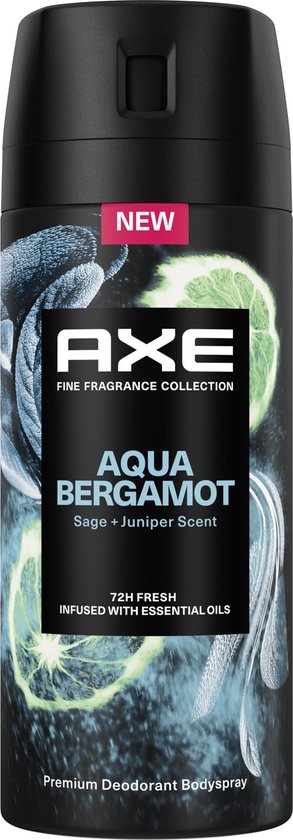 AXE Fine Fragrance Collection Aqua Bergamot - Premium Deodorant ...