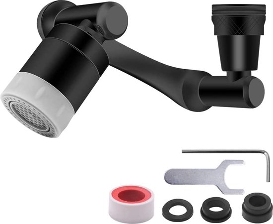 Henghe 1440 graden draaibare waterkraan, straalregelaar, universele ...