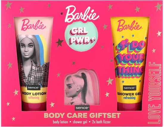Barbie Geschenkset - Bodylotion, Douchegel & 2 Bad bruisballen - 4 ...