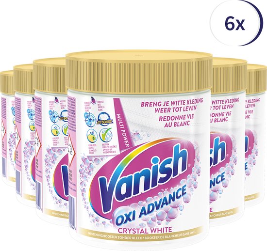 Vanish Oxi Advance Multi Power Crystal White Powder 470 gr x6 | bol