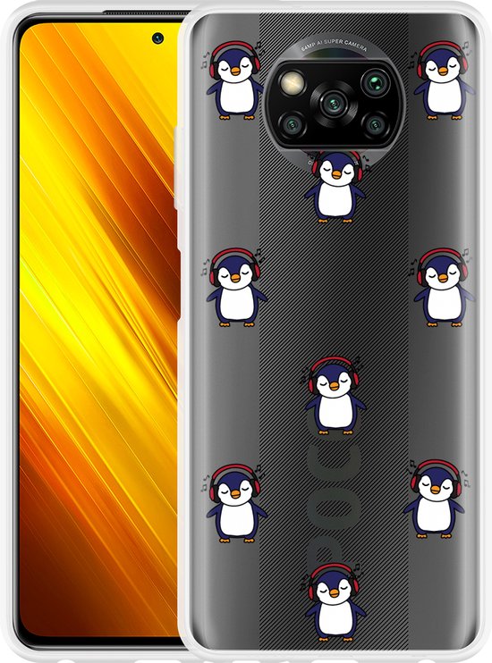 Xiaomi Poco X3 Hoesje Chillin like a penguin - Designed by Cazy | bol