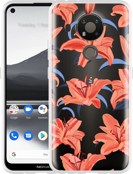 Nokia 3.4 Hoesje Flowers - Designed by Cazy | bol