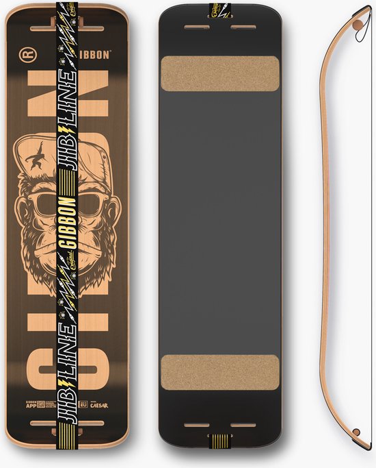 Gibbon Giboard Set - Slackline board - Caesar Jib - Skateboard Style | bol