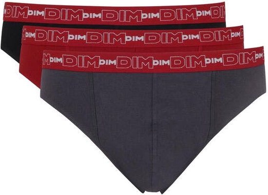Dim Midi slip 3 Pack Zwart Katoen S | bol.com