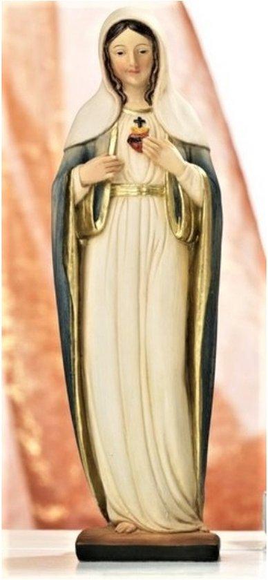 Heilig Maria Heilig Hart beeld 20,5 cm / Katholiek/ devotie Heilig Hart ...