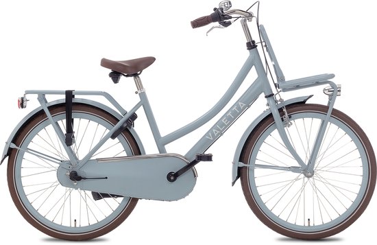 Valetta Cargo N3 - Transportfiets - Meisjesfiets - 24 inch - Mat Blauw ...