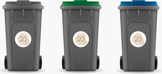 Container stickers 20 centimeter Organic 3-delige set Dutch Sprinkles ...