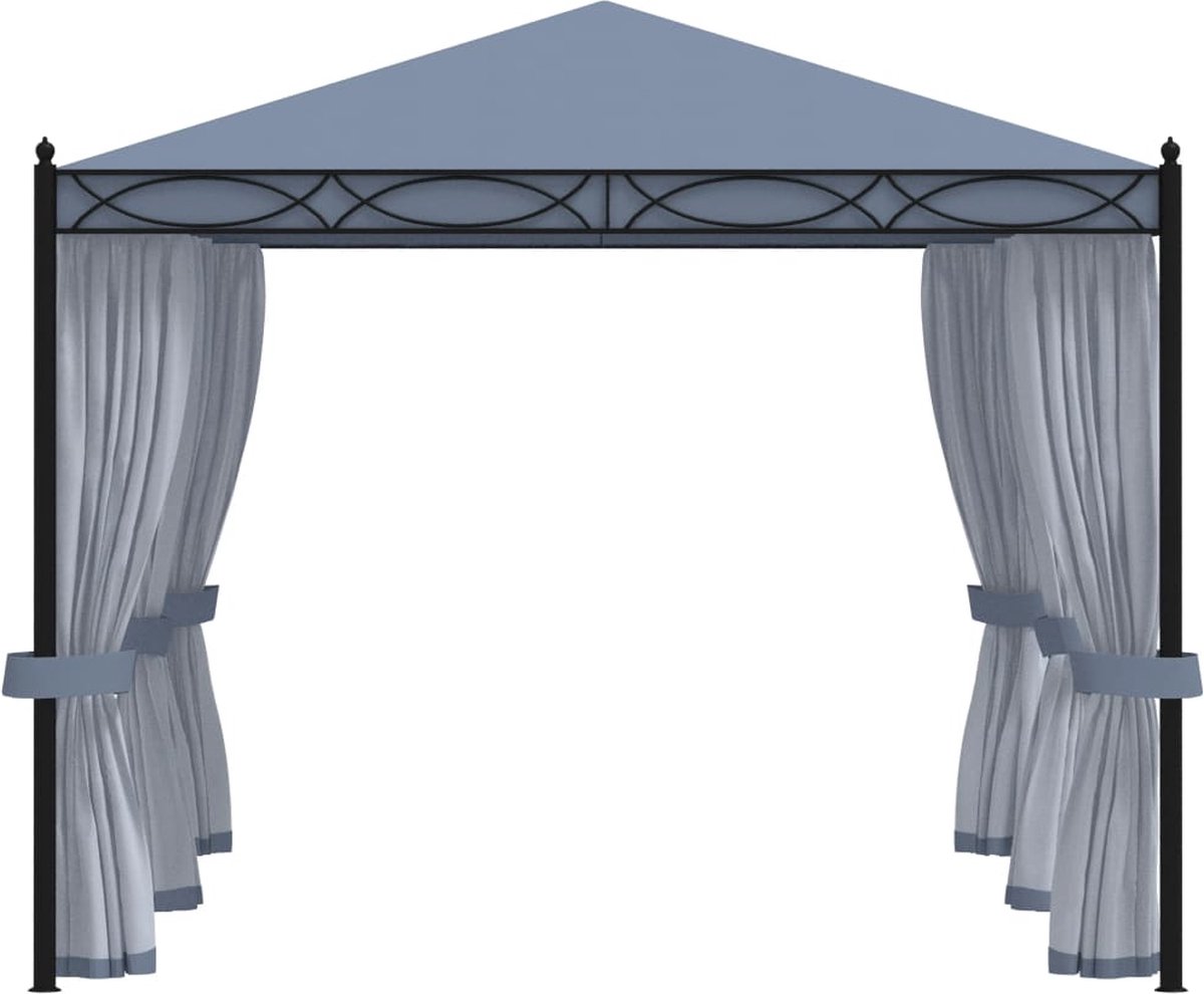 Medina Prieel met horren 3x4 m staal antraciet | bol.com