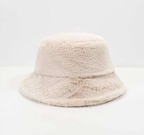 Beige Winter Hoed Muts - Bucket Hoed Muts - Teddy Hat | bol