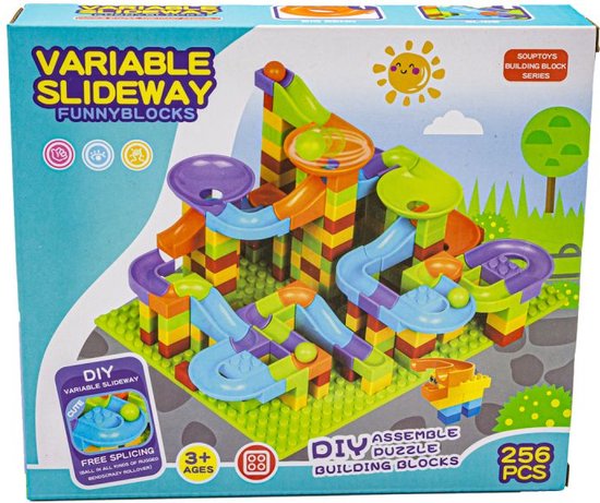 Marble Rush - Variable slideway - 256 pcs - Type 606d - Knikkerbaan ...