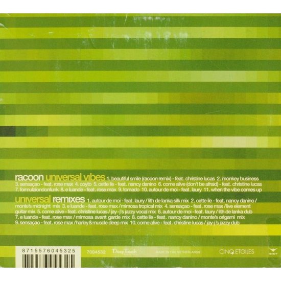 Racoon - Universal Vibes, Racoon | CD (album) | Muziek | bol