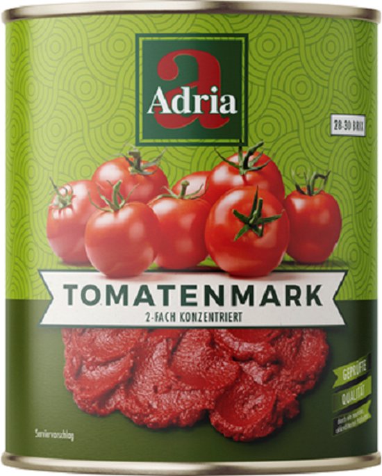 Adria tomatenpuree, tweemaal geconcentreerd - blik 850 ml | bol