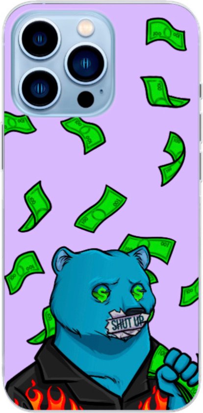 Phonegoat NFT Art iPhone 14 Pro Case Bear x Dollar | bol.com