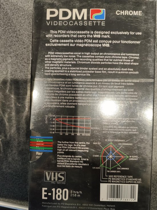 PDM E-180 Videocassette Standard HG | bol