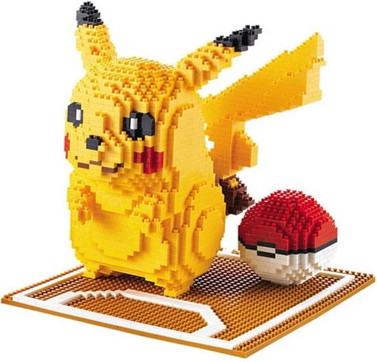 Pikachu Nanoblock Groot - 1968 blocks - Miniblocks speelgoed ...