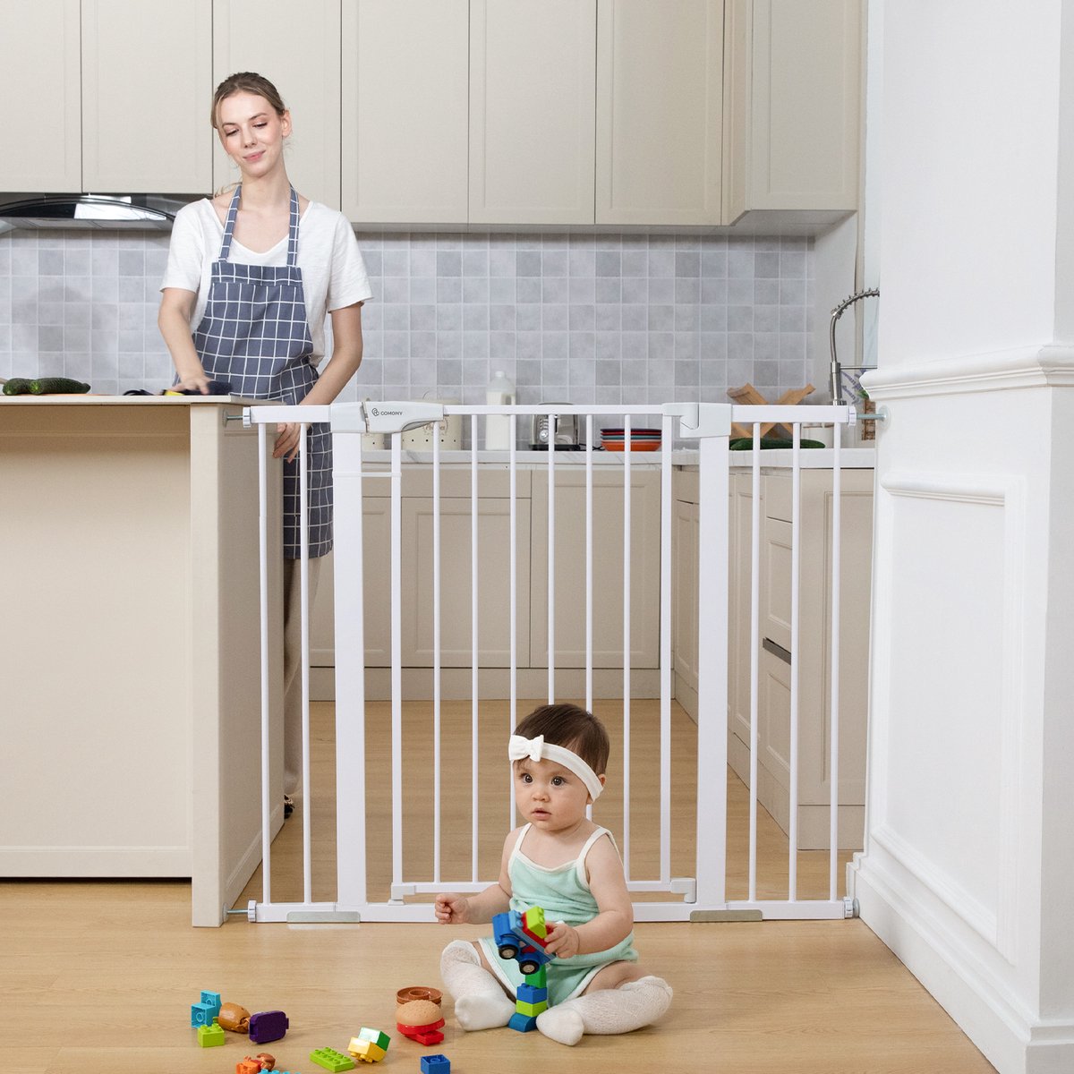 91cm Hoog Traphekje - Past Op Openingen van 75-124cm Breed - Traphekje ...