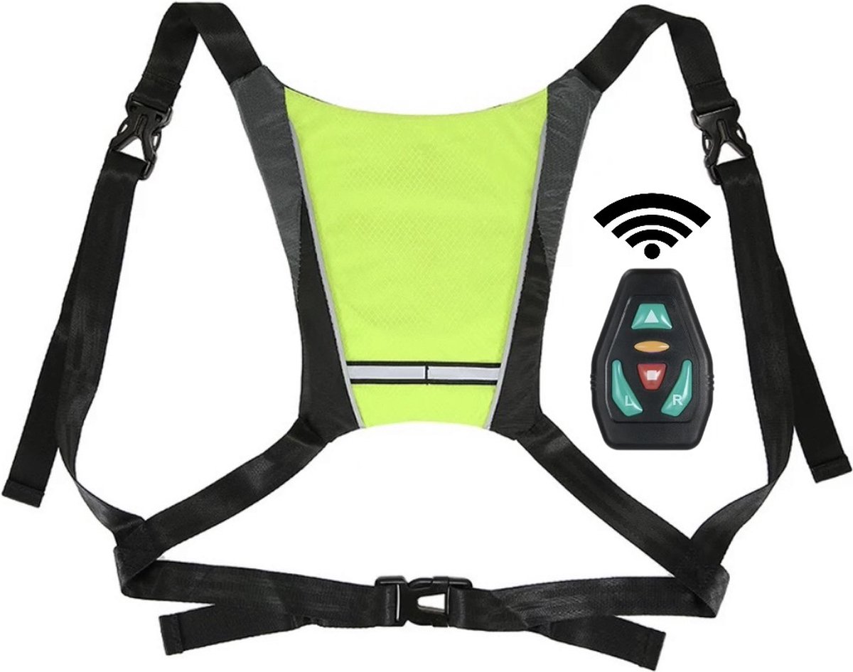 Fluo vest met richtingaanwijzers | bol.com