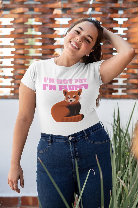 Shirt - I’m not fat I’m fluffy - Wurban Wear | Grappig shirt | Afvallen ...