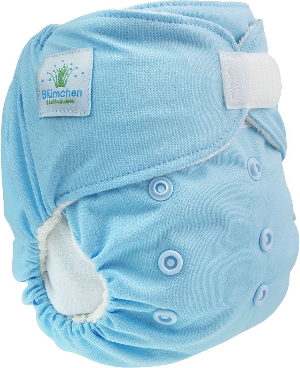 All in one wasbare luier - alles in één luier - Blümchen - Blue ...