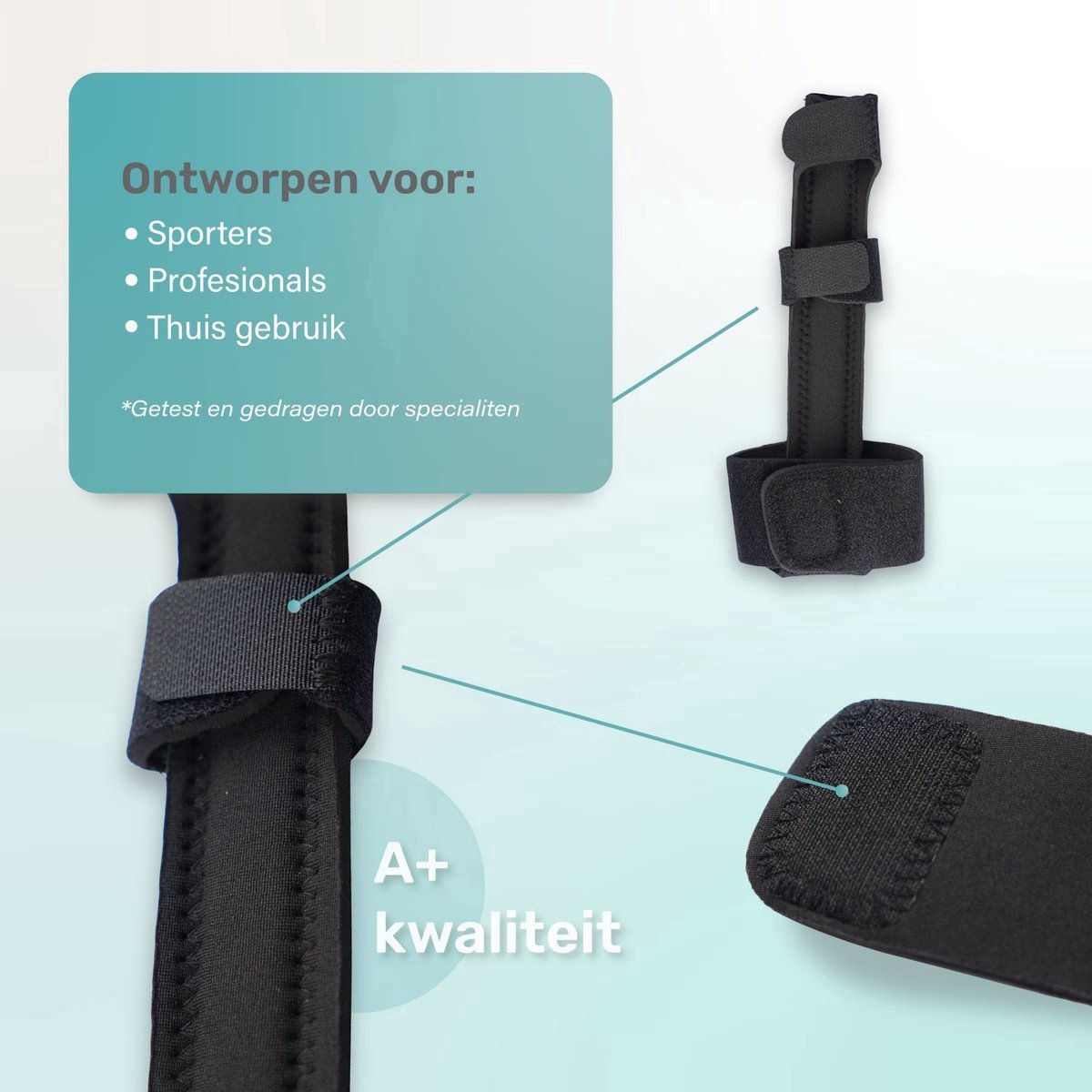 Vingerspalk - Middel vinger - One size - Geschikt voor alle vingers ...