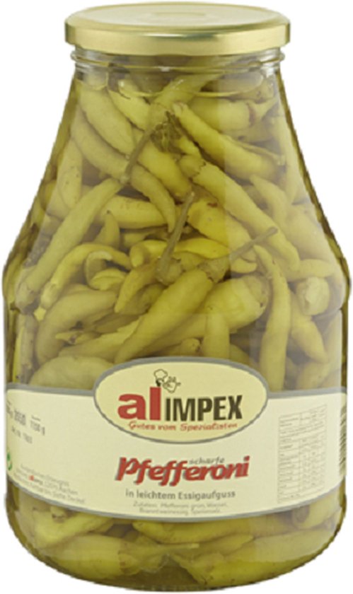 Alimpex hete groene pepers in azijn - 3 x 2,65 l doos | bol
