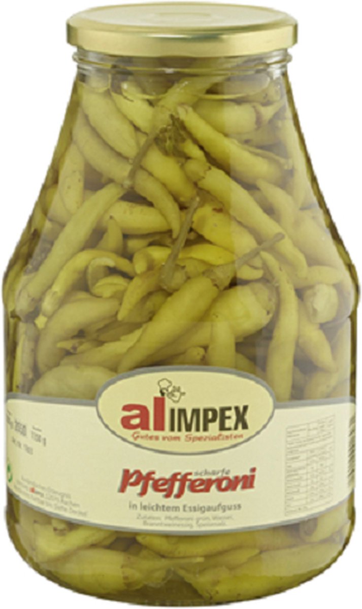 Alimpex hete groene pepers in azijn - 3 x 2,65 l doos | bol