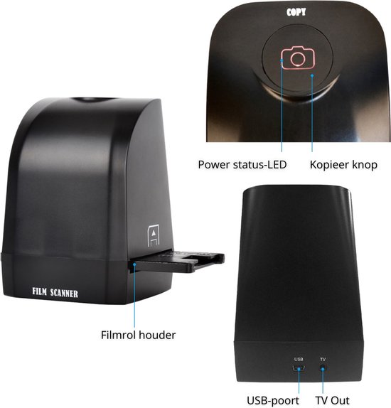 GoodGear Negatiefscanner - Negatieven Scanner Voor Computer en TV ...