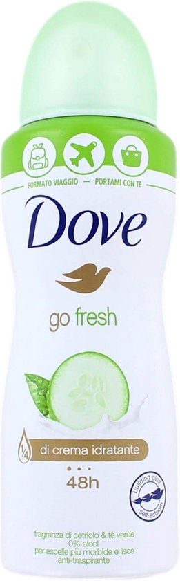 Dove Compressed Deo - Komkommer Green Tea 100 ml | bol