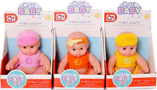 JMKA pop- SET 3 STUKS - pop- baby pop - baby pop - baby poppen meisjes ...