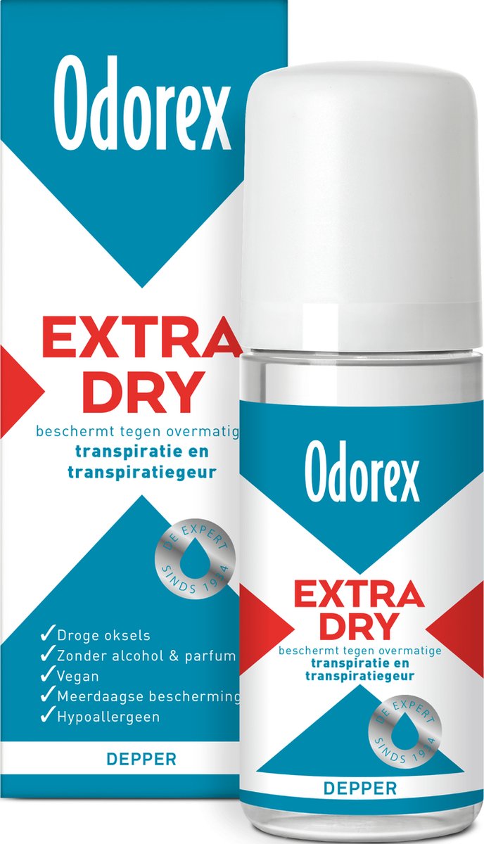 Odorex Extra Dry - Depper - 2 x 50 ml | bol
