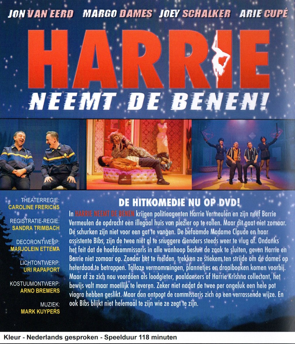 Harrie Neemt de Benen ! (Dvd), Arie Cupe | Dvd's | bol