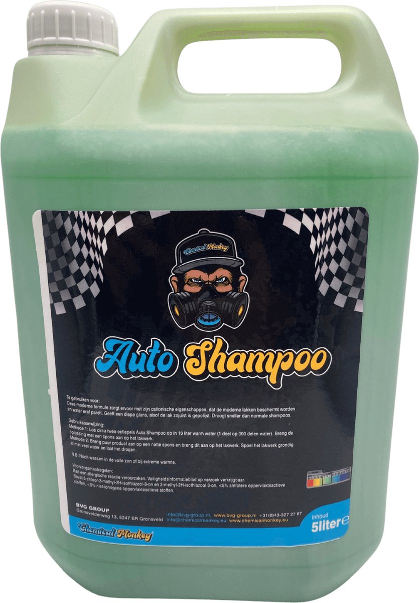 Chemical Monkey Auto shampoo - 5L - Professionele voertuigshampoo voor ...
