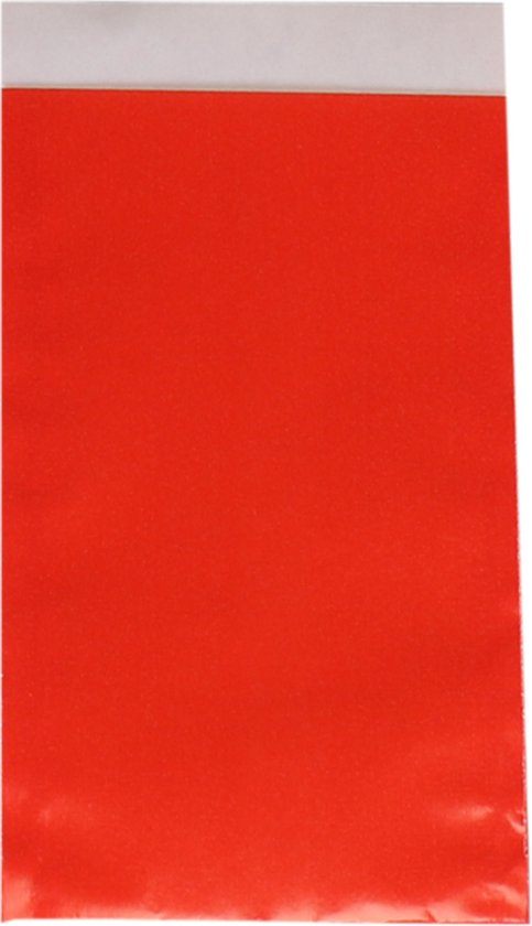 Zak - Fourniturenzak - Papier - 12x19cm - rood - 200 stuks | bol.com
