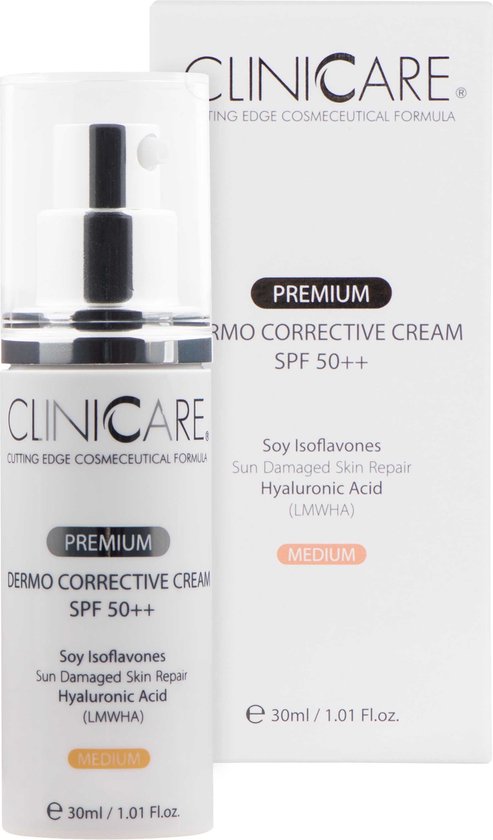 Cliniccare dermo corrective cream spf 50 ++ medium | bol