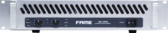 Fame MS 12002 Amplifier 2x 1120W / 4 Ohm - 2-Kanaals eindversterker | bol