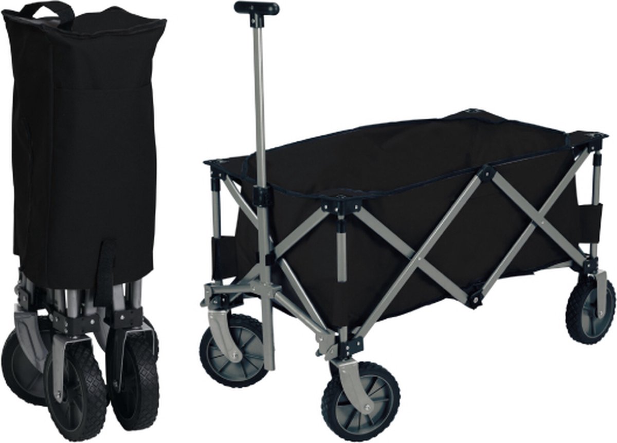 Opvouwbare Bolderkar - Zwart - 90 x 49 x 58 cm | bol.com