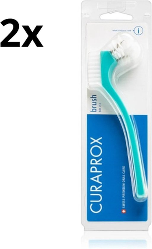 2x Curaprox BDC 152 Protheseborstel - Mint | bol