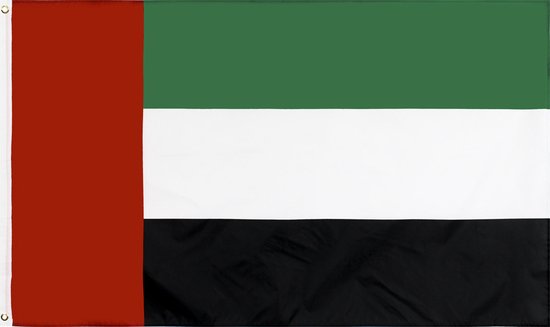 VlagDirect - Verenigde Emiraten vlag - Dubai vlag - 90 x 150 cm. | bol.com